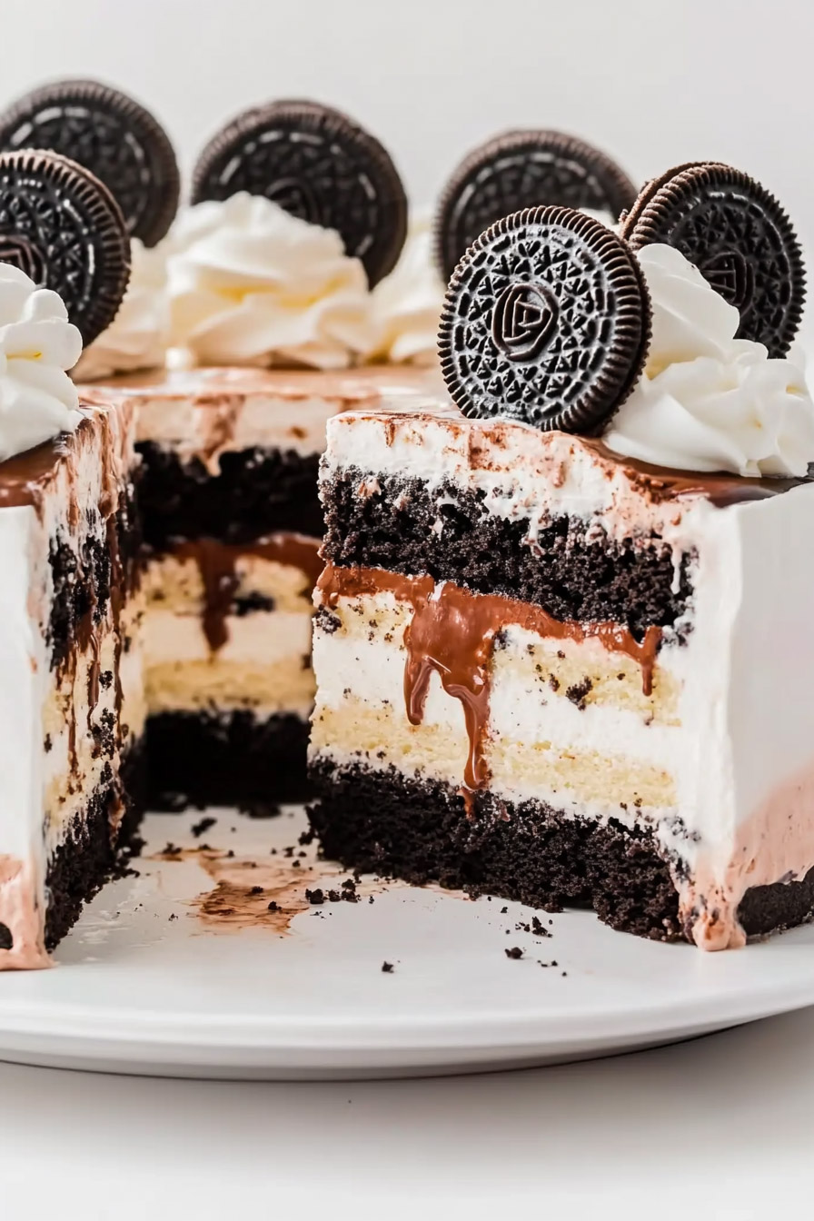 Oreo Ice Cream Cake Recipe