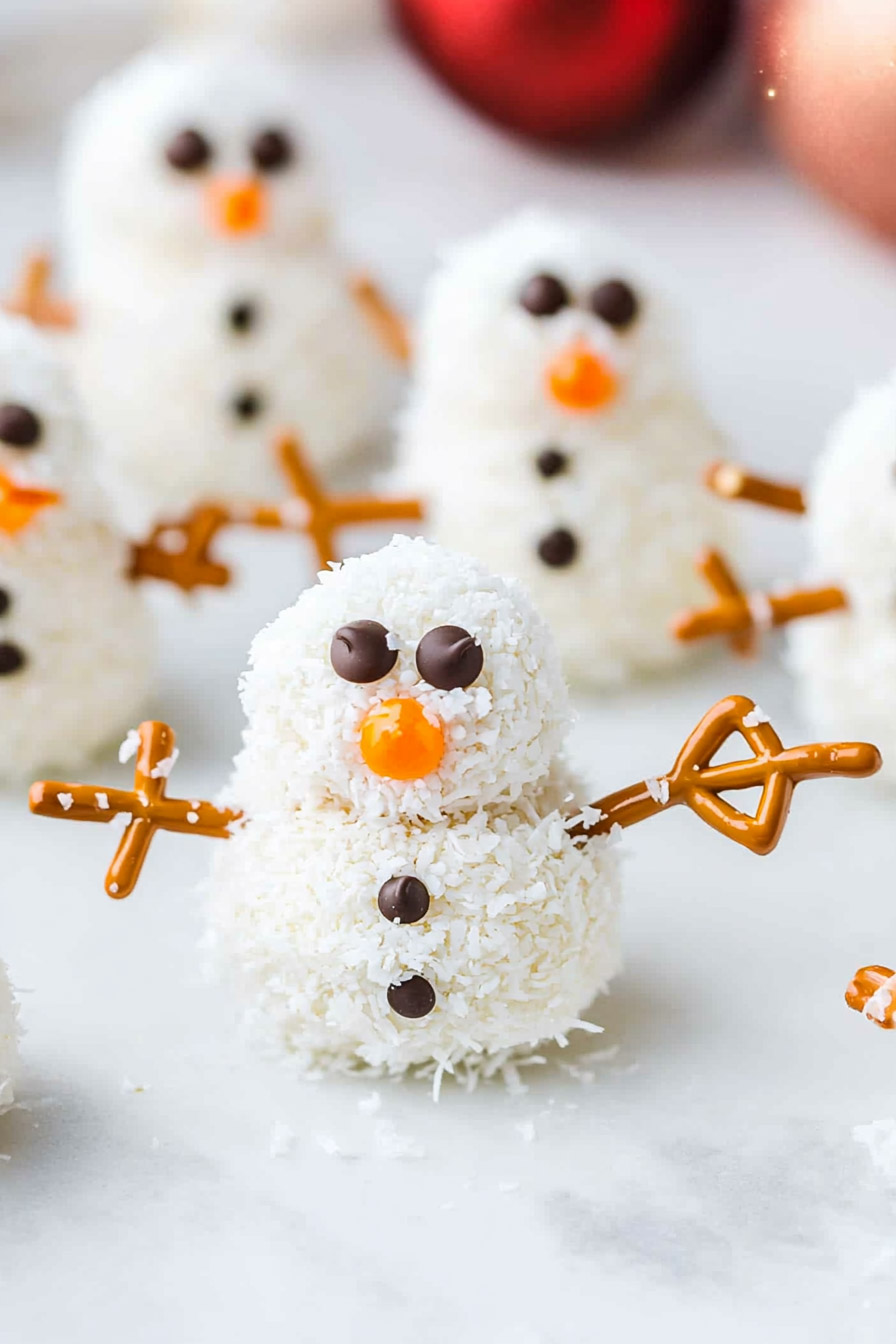 Snowman Truffles: Festive No-Bake Holiday Treat